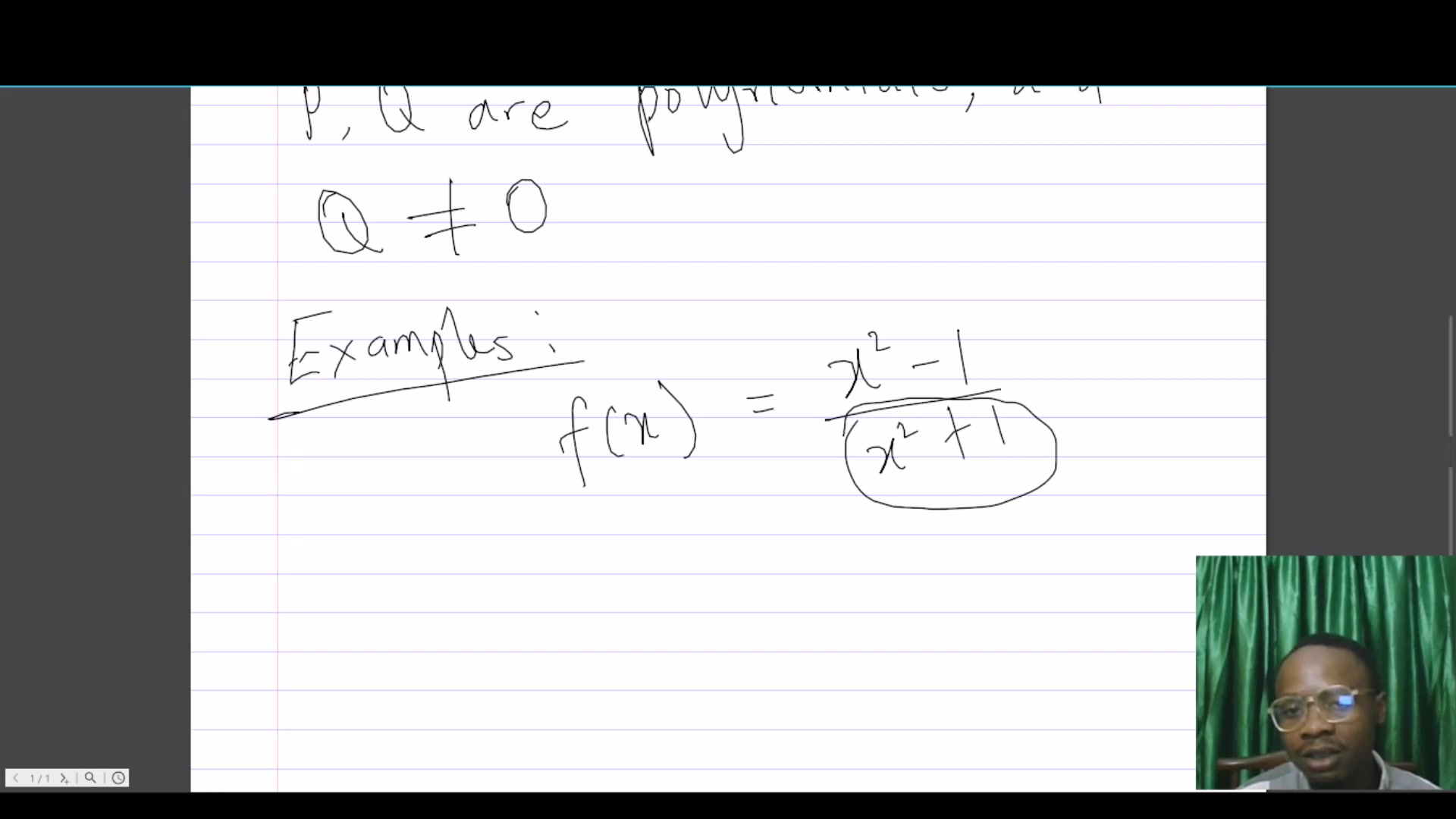 Rational functions - Kinds of Real-Valued Functions | Functions and Their Graphs - Single ...