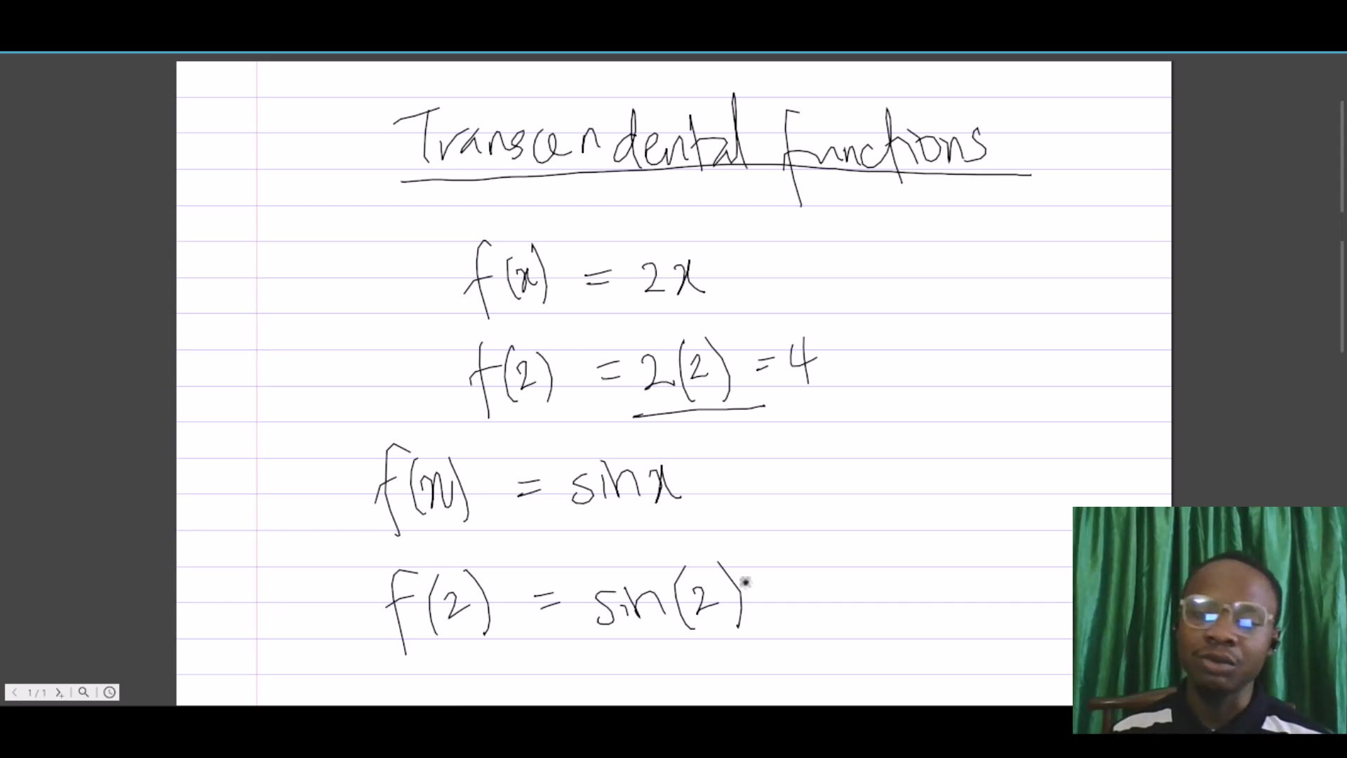 Transcendental Functions