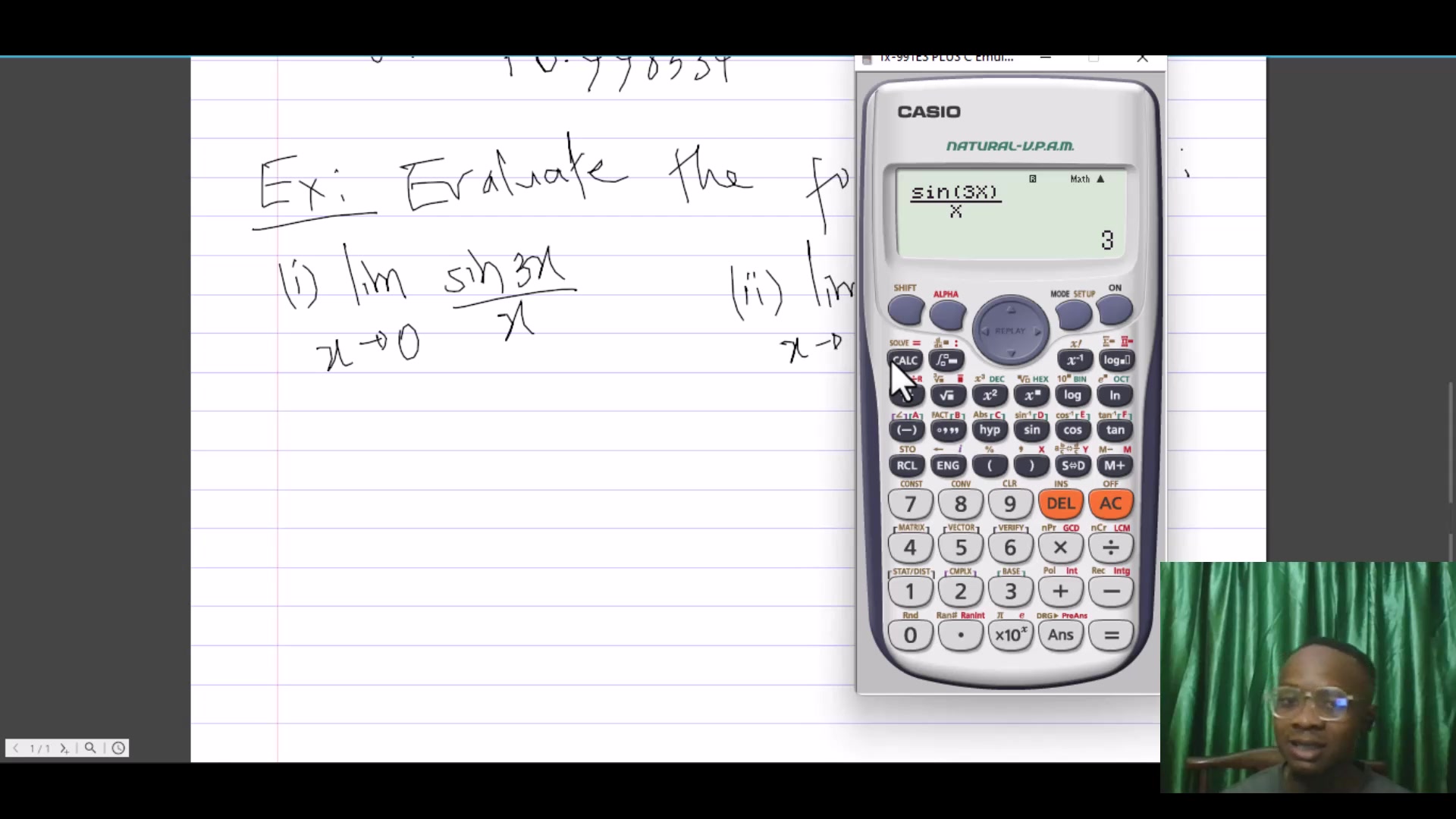 Graphing / use of calculator - Evaluating Finite Limits (1) | Limits of Functions - Single ...