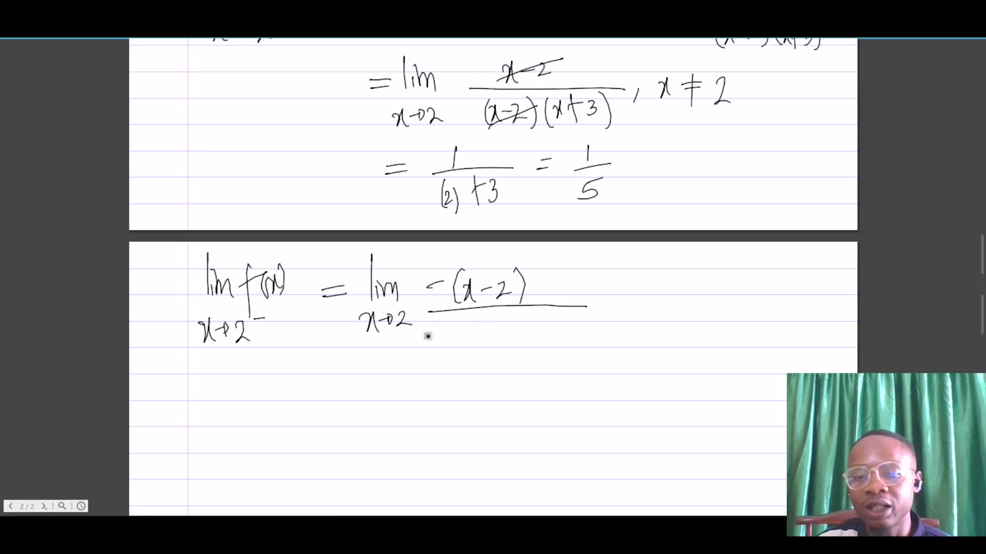 Worked examples (1) - Evaluating Finite Limits (3) | Limits of ...