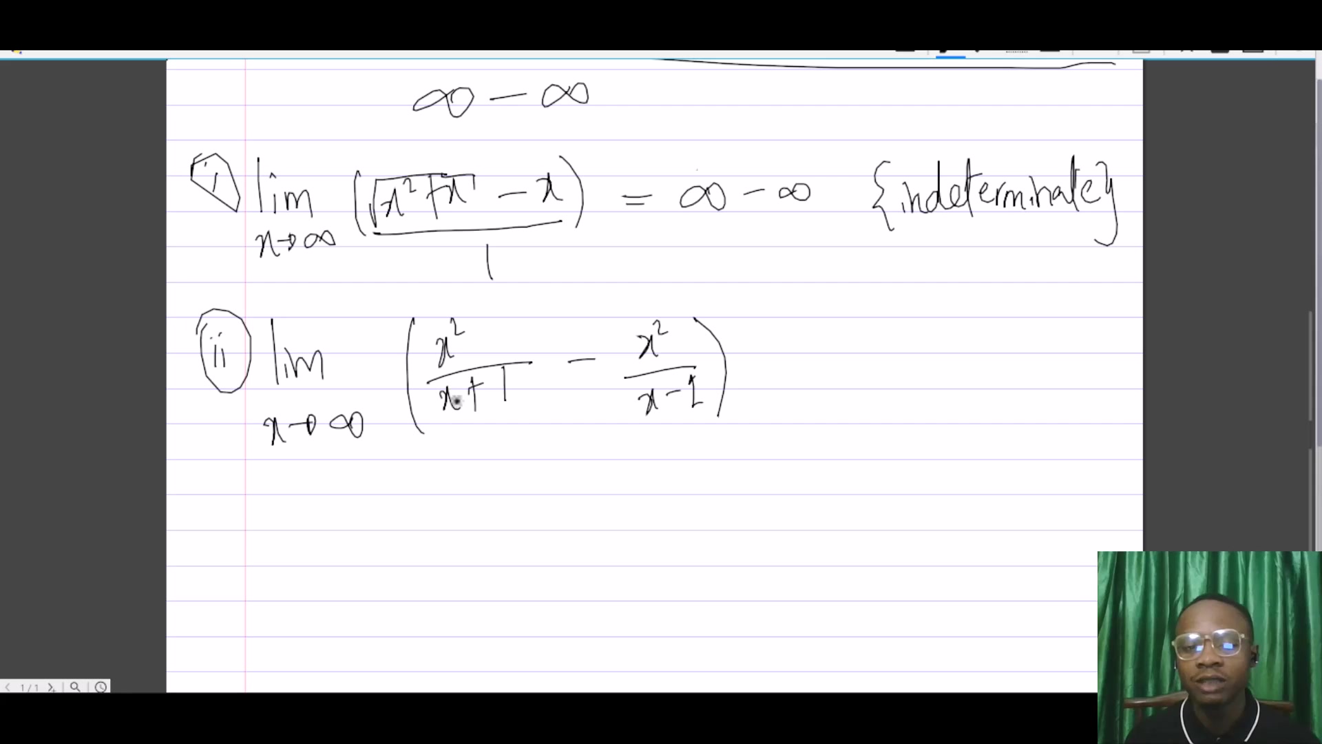 Indeterminate forms I - Limits of Functions (Infinity) | Limits, Continuity and ...