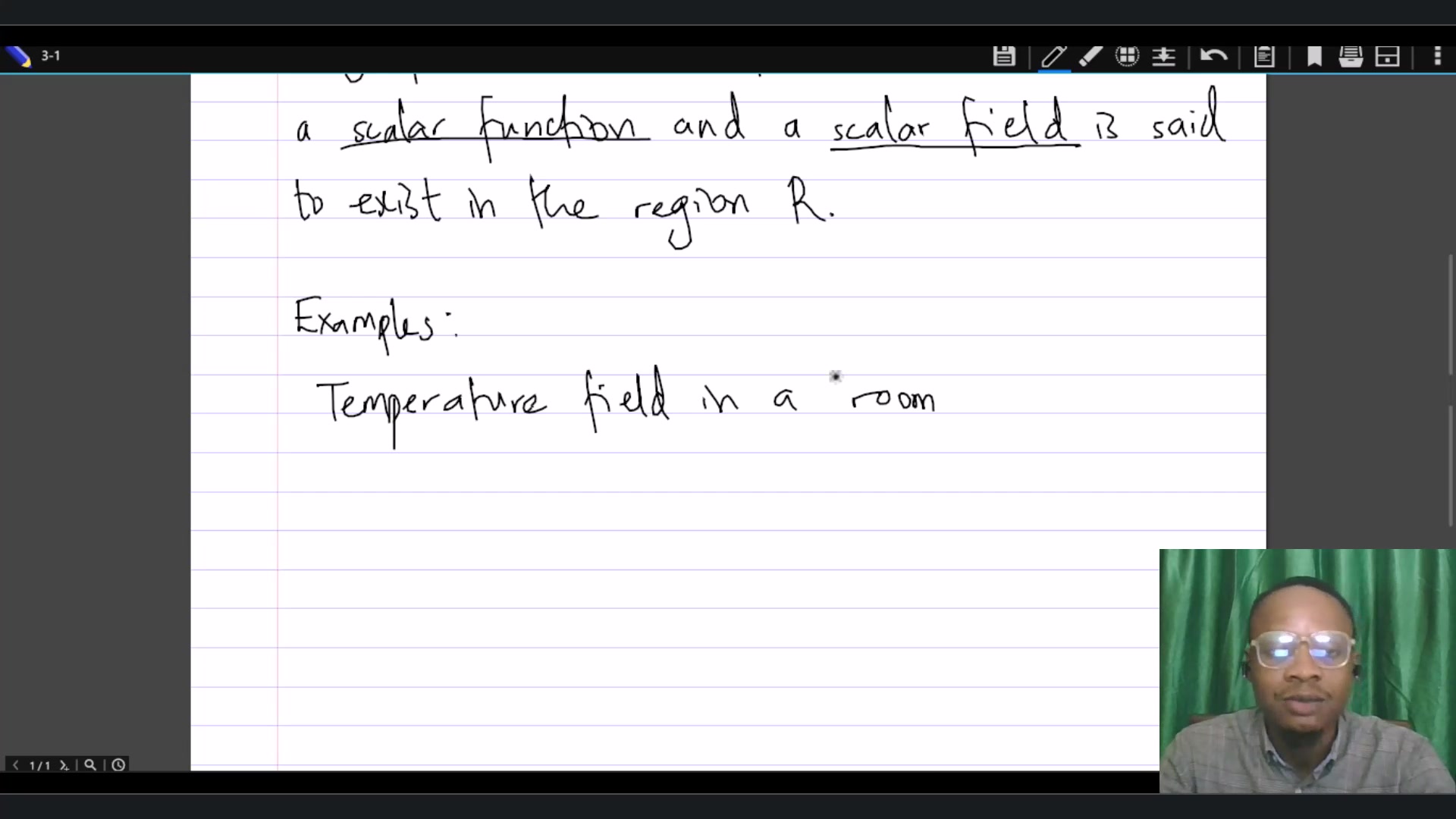 Scalar fields - Lesson 1, Scalar and Vector Fields | Calculus of Scalar and Vector Fields