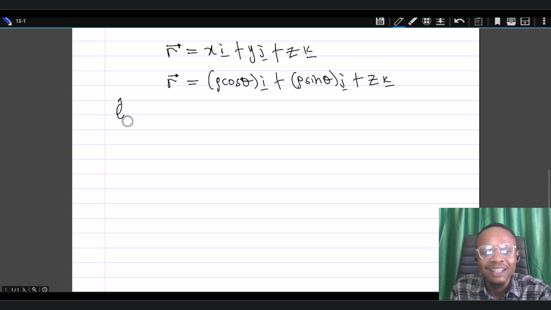 Cylindrical coordinates - Orthogonal Curvilinear Coordinates (6 ...