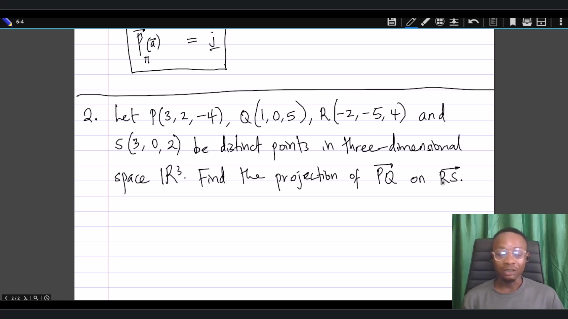 Worked examples (2) - Vector Projections | Vector Algebra and ...