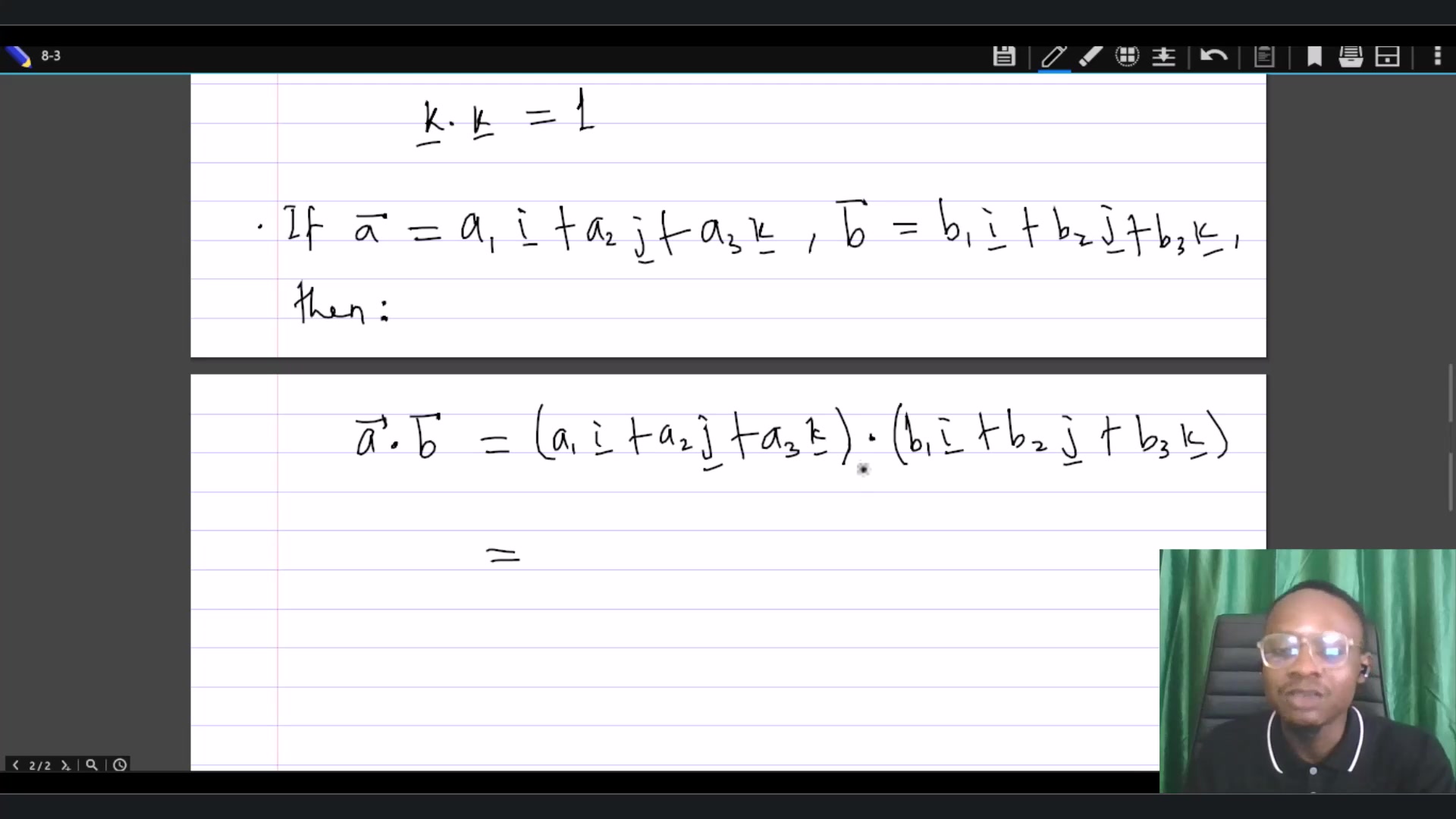 Perpendicular vectors - Scalar Products | Scalar, Vector and Triple ...