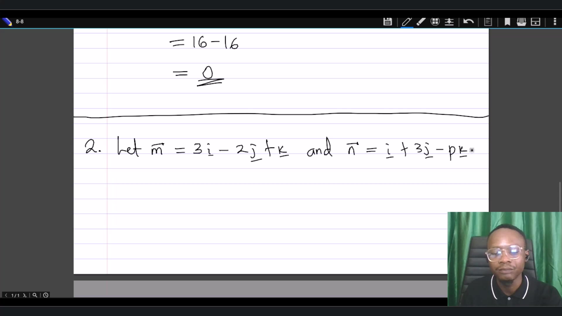 Worked examples (3) - Scalar Products | Vector Products and Vector ...
