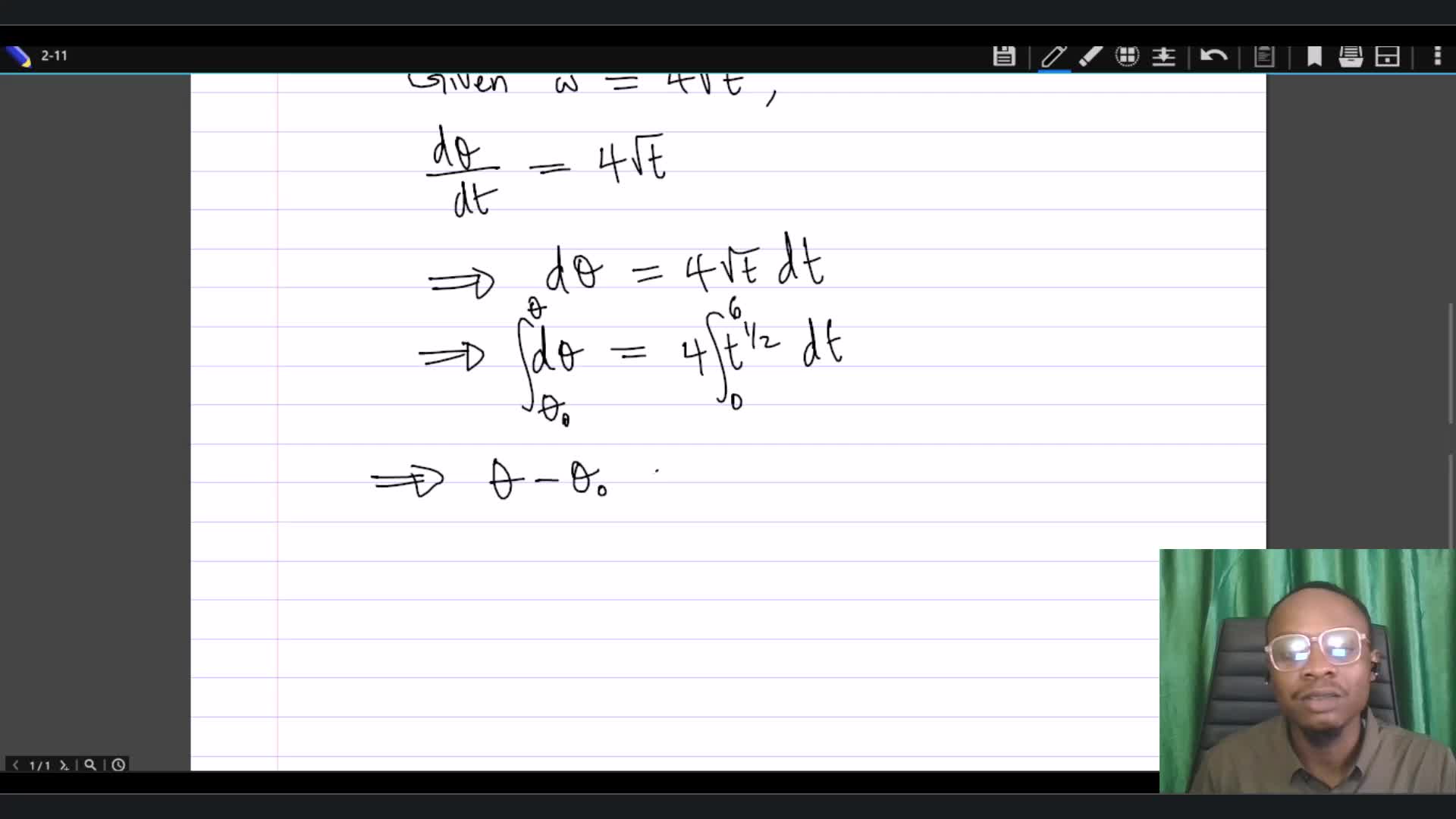 Worked examples (6) - Rotation About a Fixed Axis (1) | 2D Kinematics ...