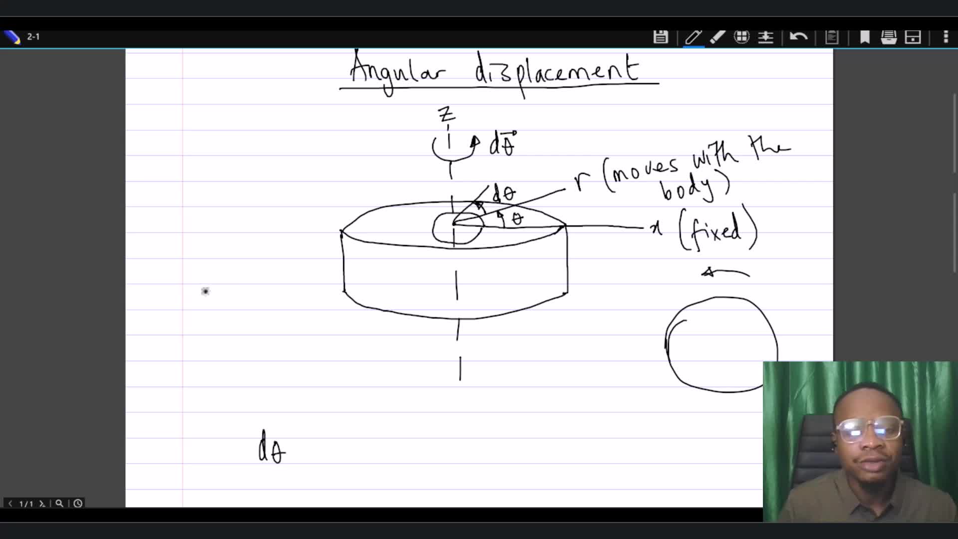 Angular displacement - Rotation About a Fixed Axis (1) | 2D Kinematics of Rigid Bodies ...