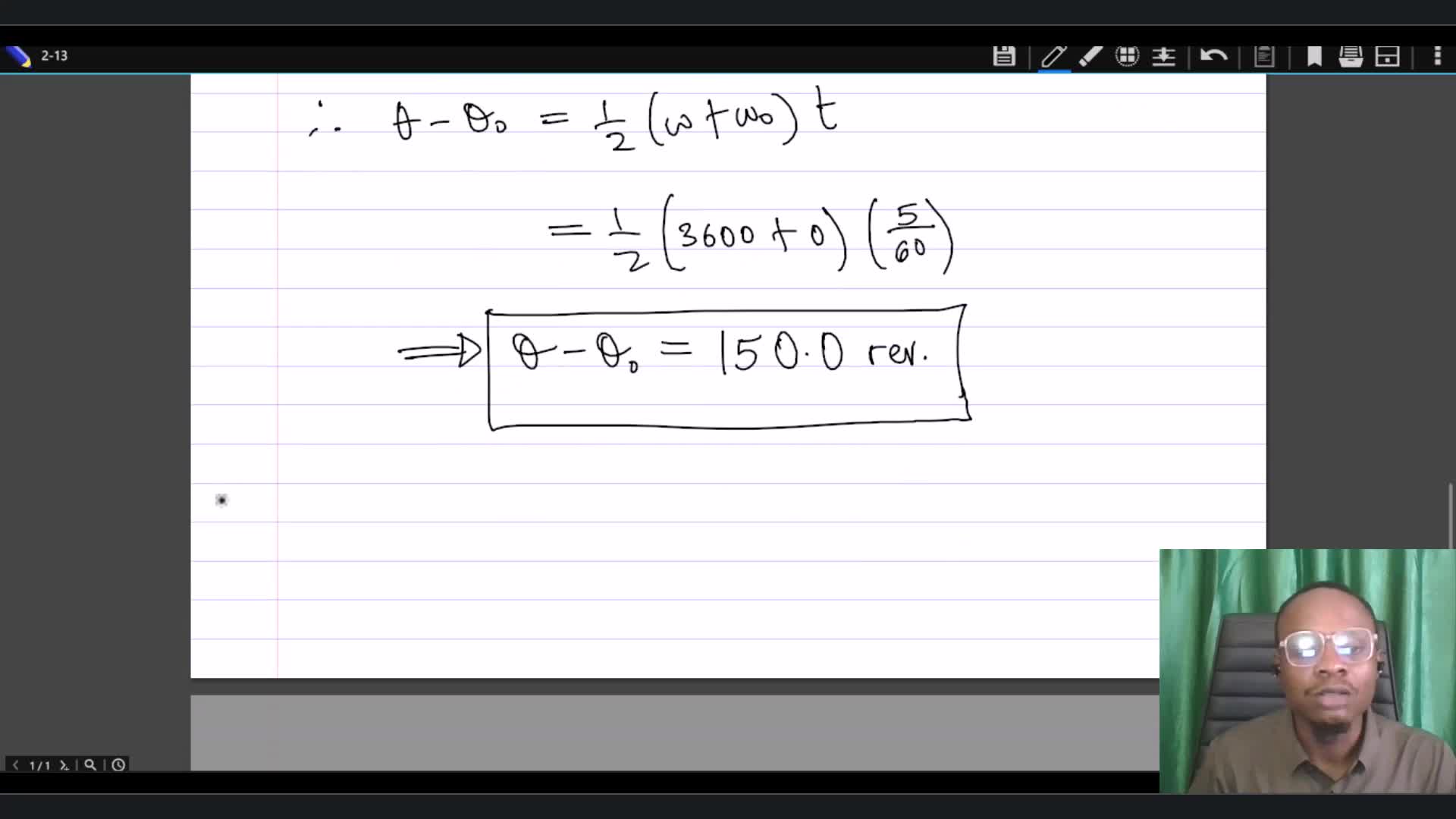 Worked examples (8) - Rotation About a Fixed Axis (1) | 2D Kinematics ...