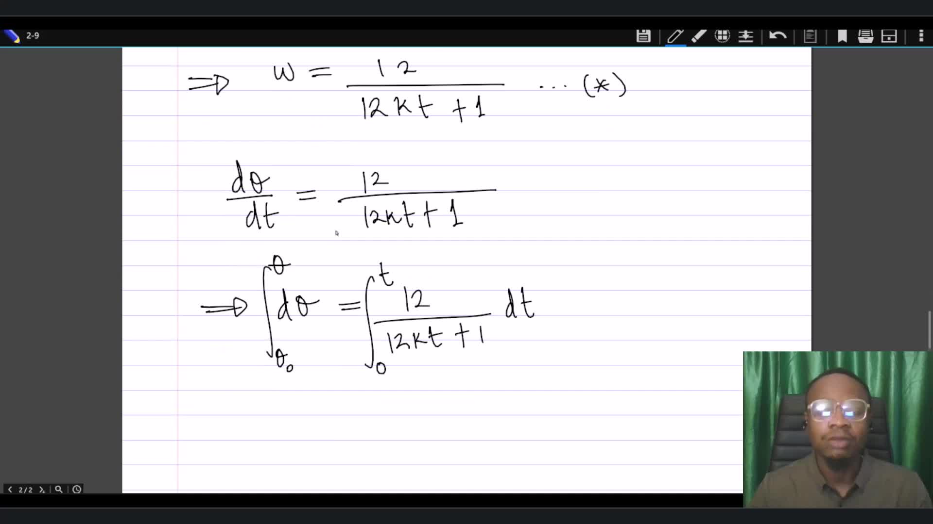 Worked examples (4) - Rotation About a Fixed Axis (1) | 2D Kinematics ...
