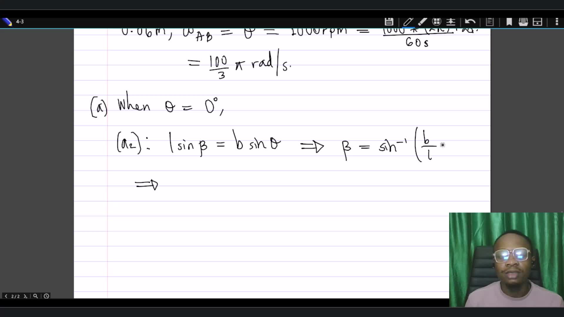 Worked examples (2) - Absolute Motion Analysis | 2D Kinematics of Rigid Bodies - Engineering ...