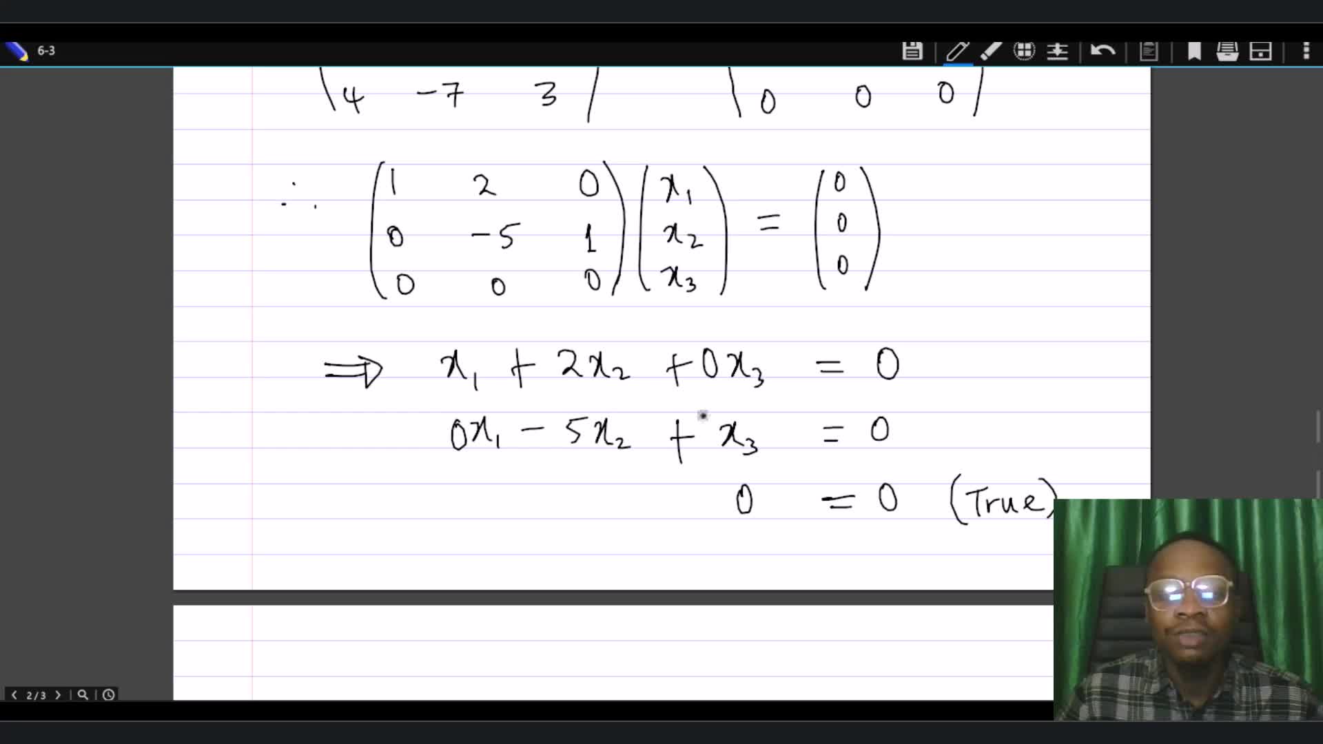 Null space - Matrix Spaces | Linear Vector Spaces - Linear Algebra (Undergraduate Advanced)