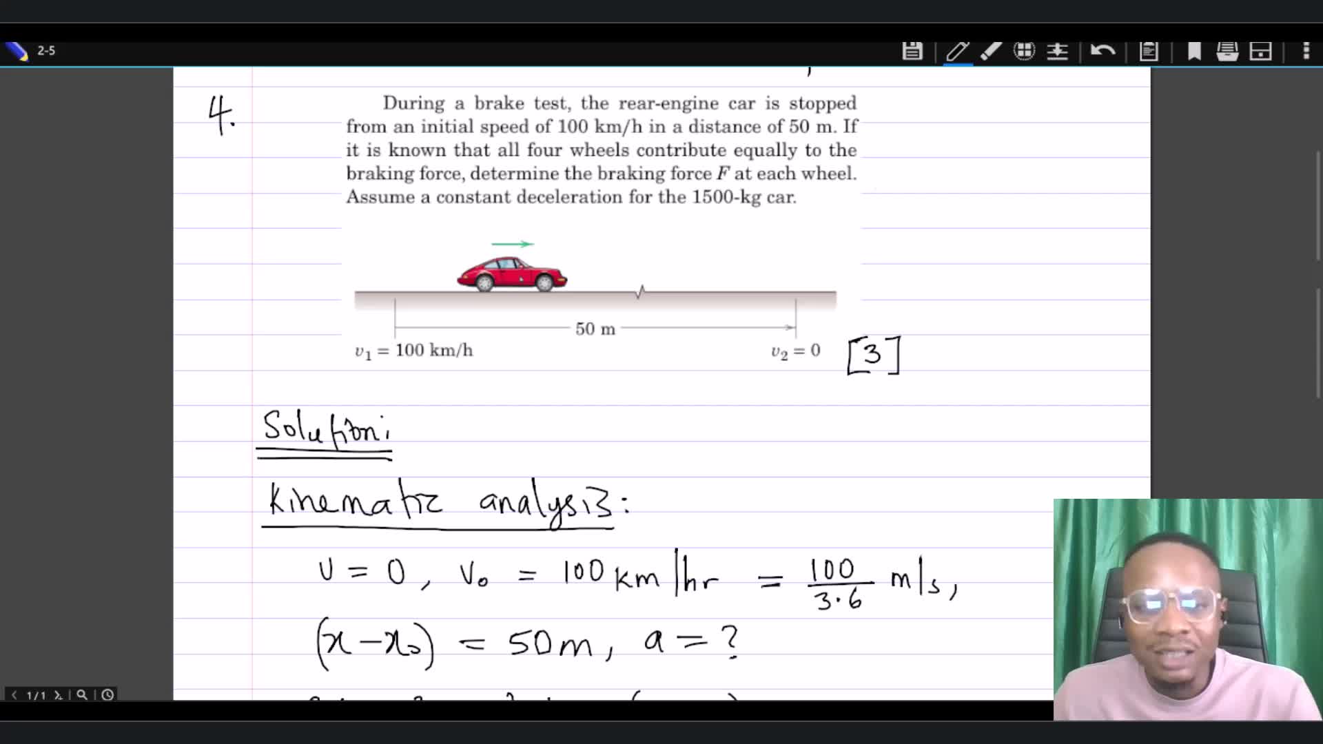 Worked examples (3) - Rectilinear Motion (1) | Kinetics of Particles by ...