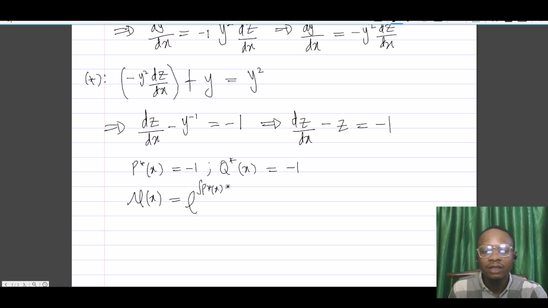 Simple non-linear equations (1) - Solutions of First-Order Ordinary ...