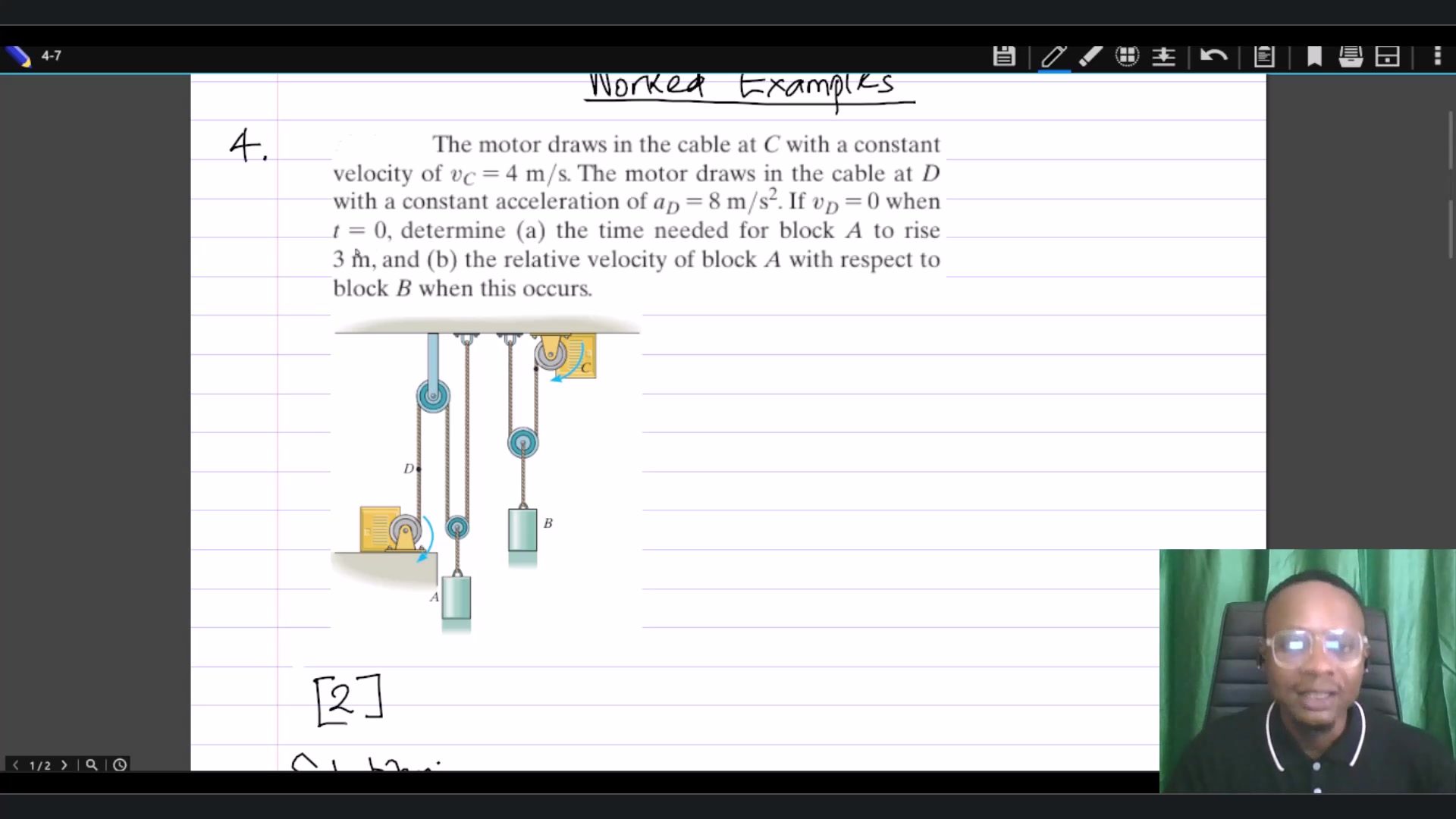 Worked examples (4) - Special Rectilinear Motion (2) | Kinematics of Particles - Engineering ...