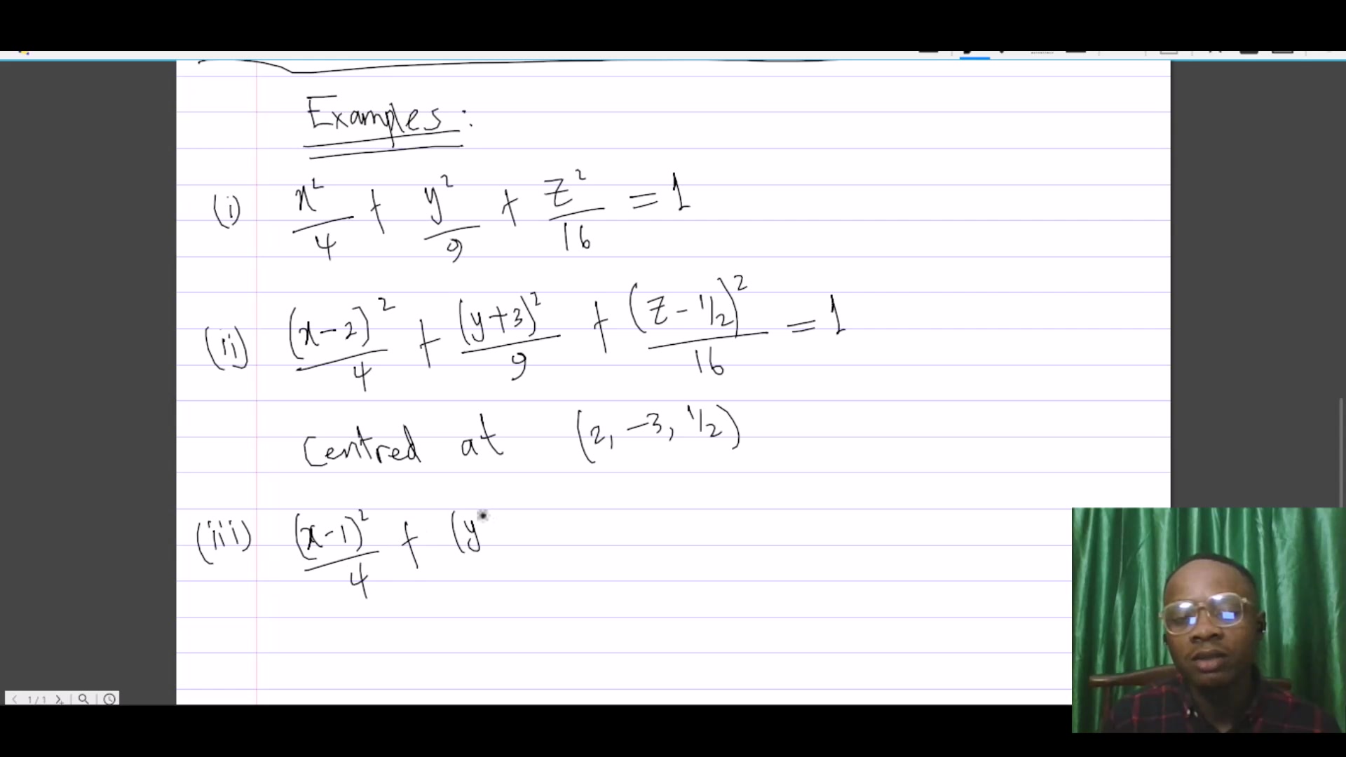 Ellipsoid - Quadric Surfaces | 3D Coordinates and Quadric Surfaces ...