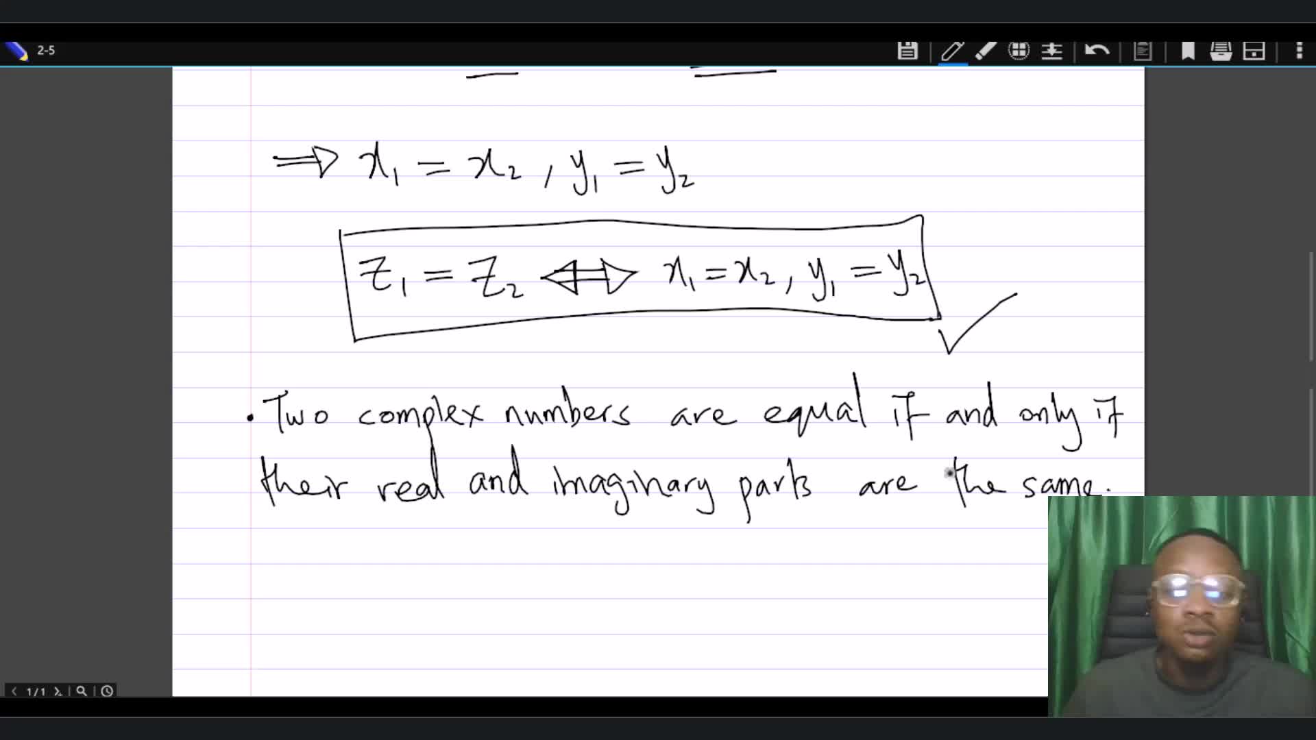 Equality - Algebra of Complex Numbers | Complex Numbers - Mathematical ...