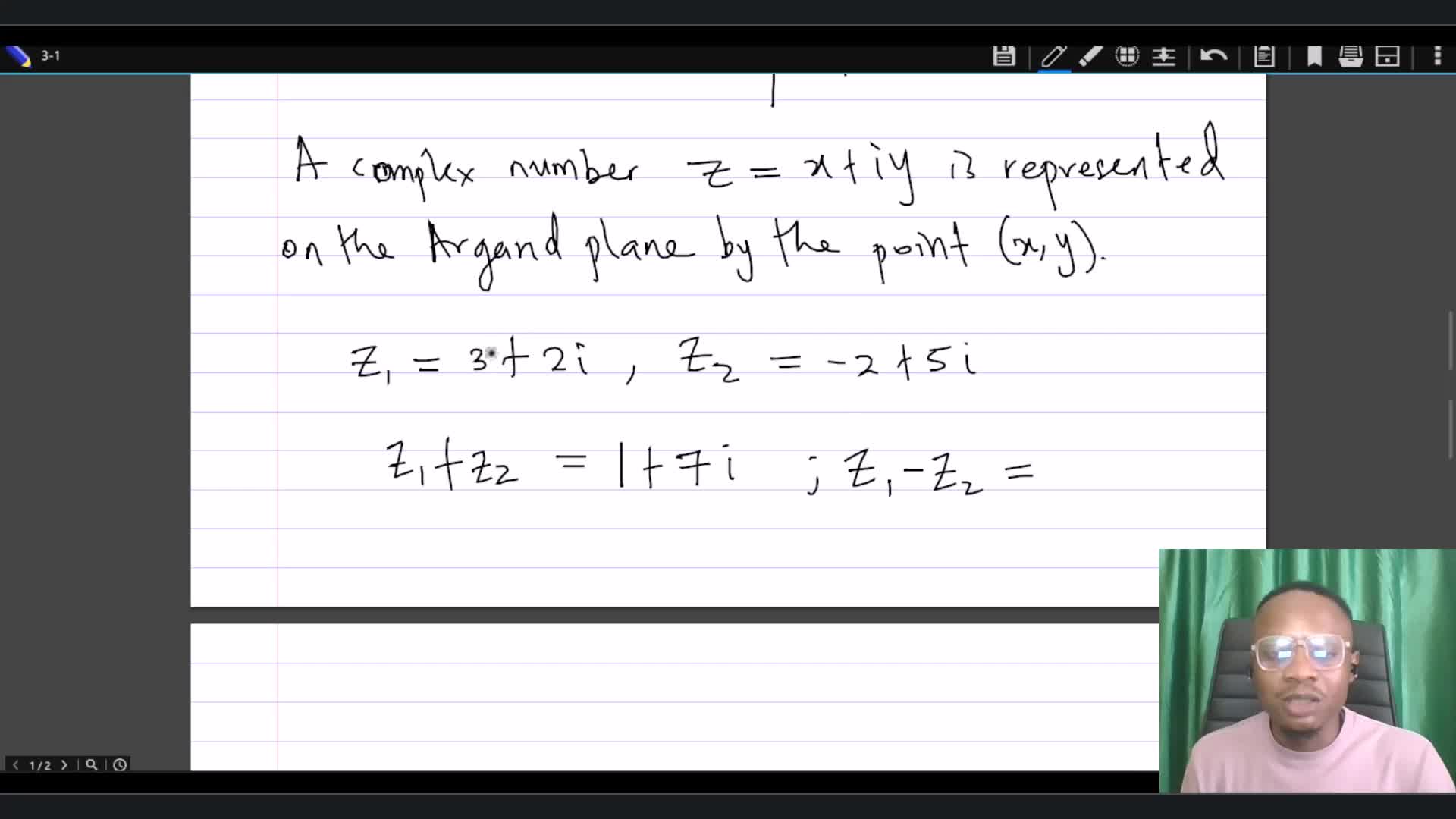 Representation - Complex Numbers on the Argand Plane | Complex Numbers