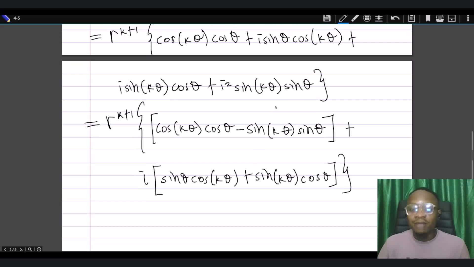 De-Moivre's theorem - Polar Form | Complex Numbers - Mathematical ...